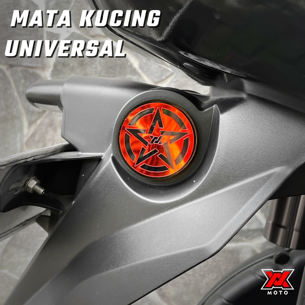 MATA AVMOTO White Cat Eye Reflector Star model 1 Set For All New Nmax ...