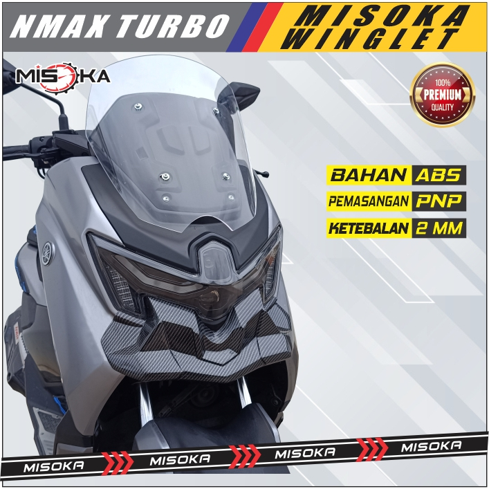 Misoka Winglet Front Shield Nmax Techmax Turbo Neo s Neo Abs Plastic automatic motorbike ...