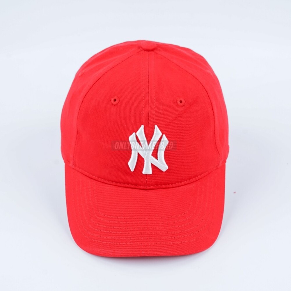 MLB NEW YORK YANKEES CLASSIC WHITE LOGO RED CAP | Shopee Philippines