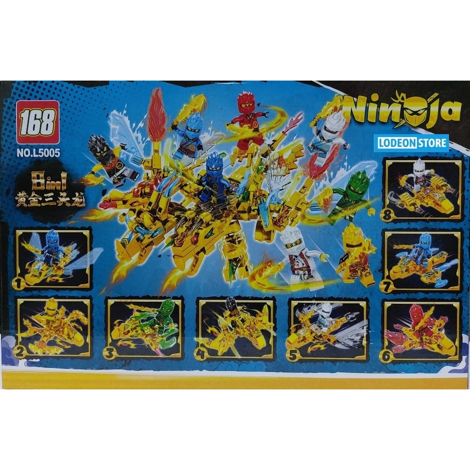 Brick Mini Figure Ninja 8 in 1 Naga L5005 - Collection Toys - Children ...