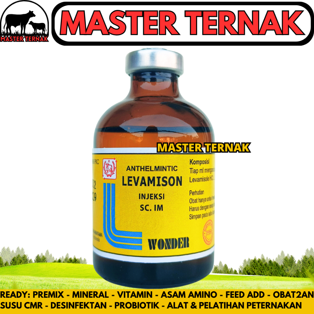 LEVAMISON 50ML WONDER - Deworming Medicine for Cattle Horses Goats ...