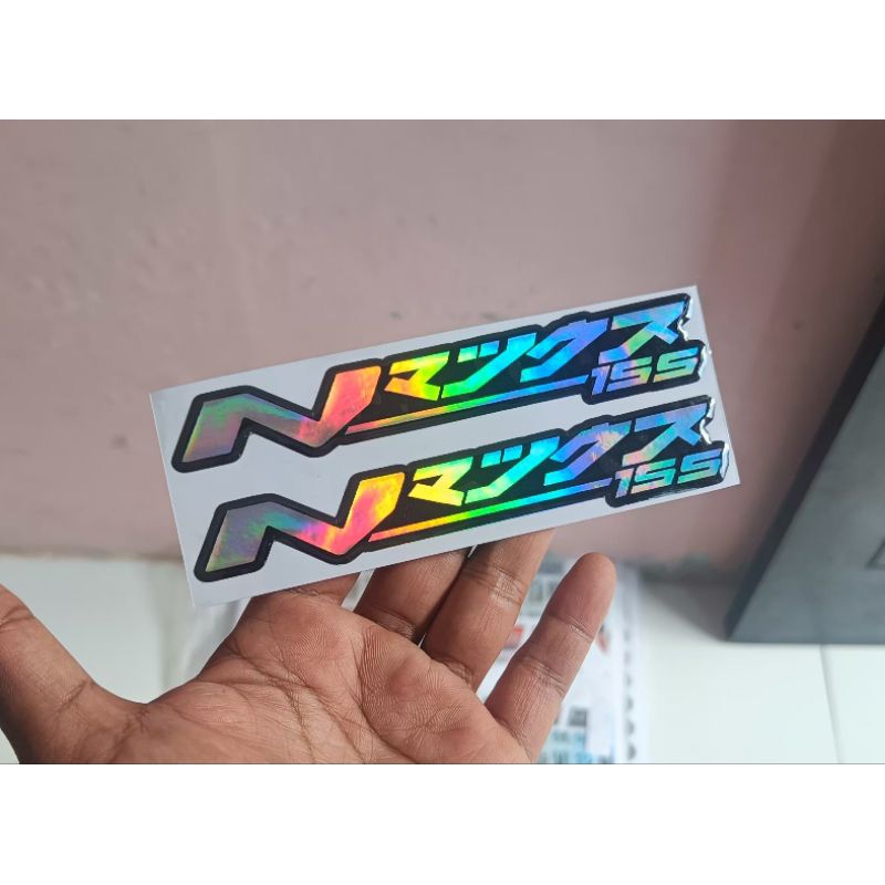 NMAX emblem embossed flexible Yamaha NMAX Japanese kanji motorbike ...