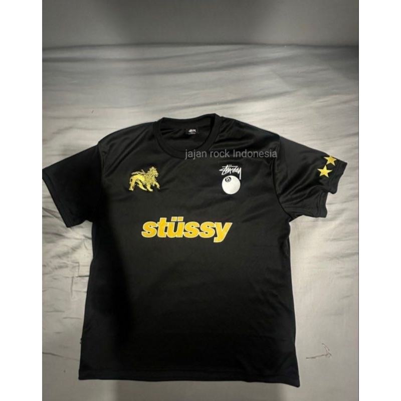 ST*SSY BLACK JERSEY/GOLD EMBROIDERED LOGO | Shopee Philippines