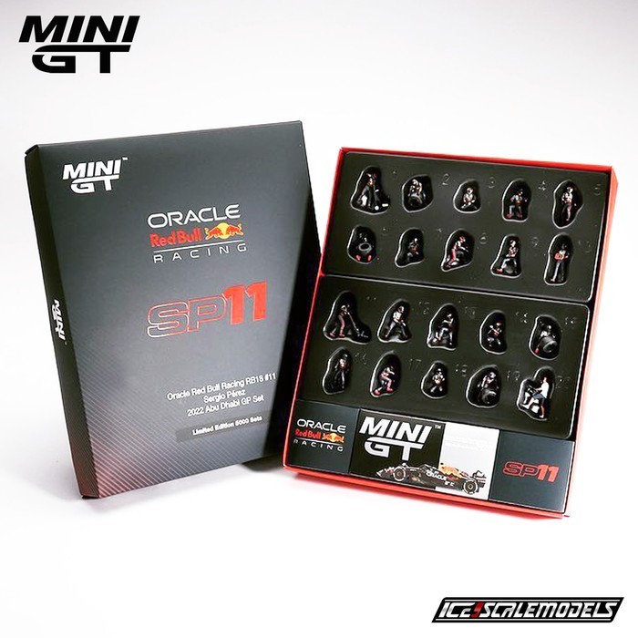 Diecast F1 MiniGT 1:64 Oracle Red Bull Racing Pit Crew Set - Sergio ...