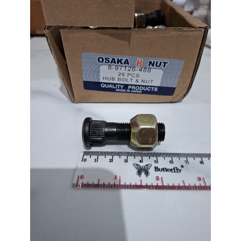 Front wheel hub bolts for isuzu bison nhr55 elf Left & Right, 1 pc unit ...