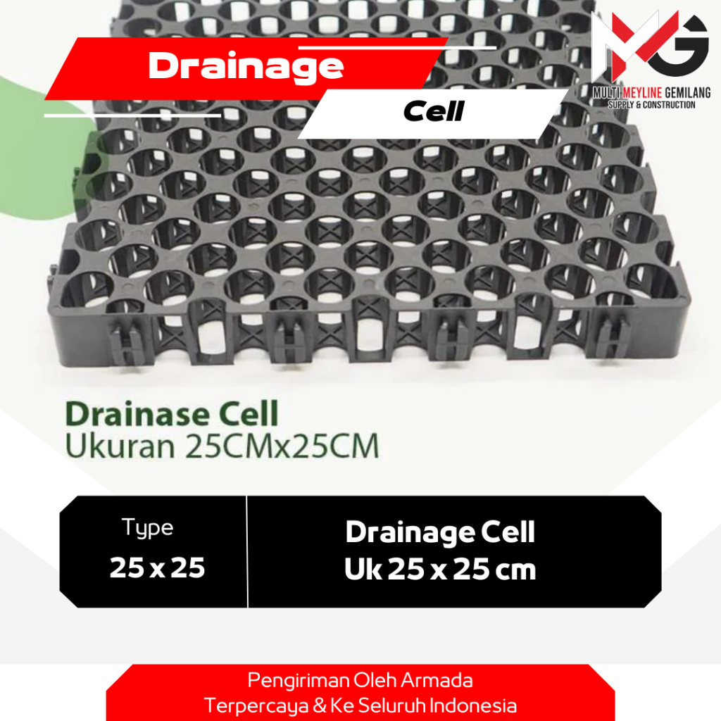 Drainage Cell Size 25x25 cm Thickness 3 cm | Draise Cell Roof Garden ...