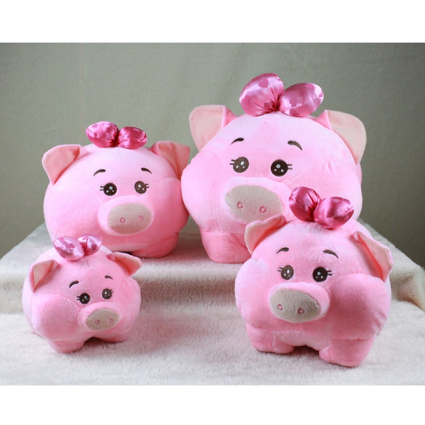 Soft Round Pig Doll - Cute Piggy Plush Size L | Shopee Philippines