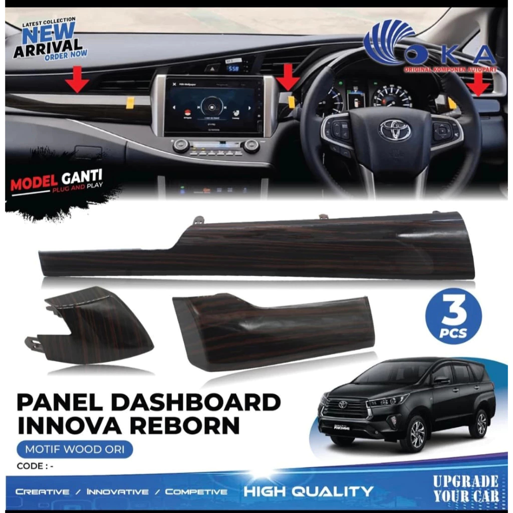 All new innova 2016-2025 replacement model dashboard Panel | Shopee ...