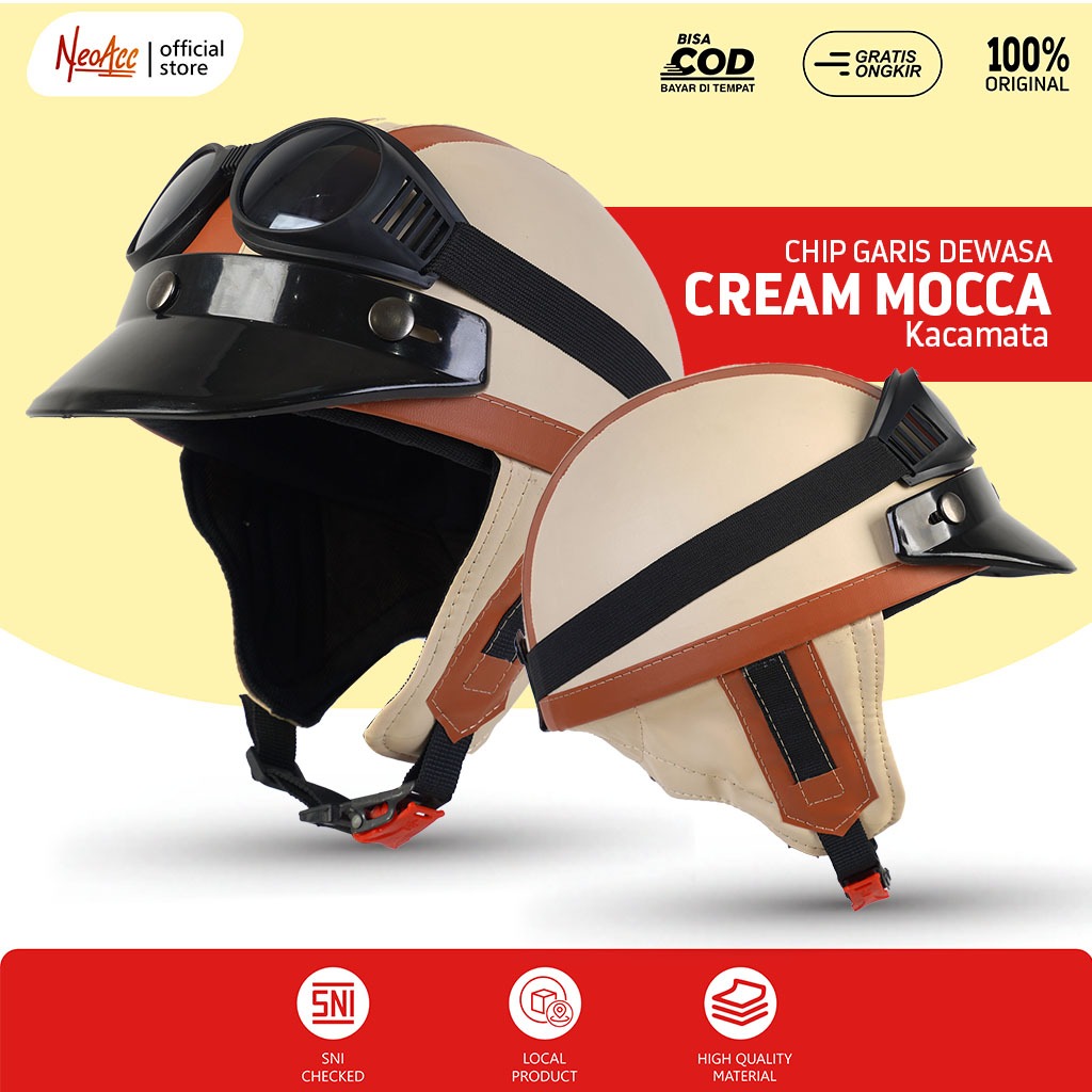 Retro Adult Helmet Chips Leather Vintage Vespa Teenagers Electric Bike ...