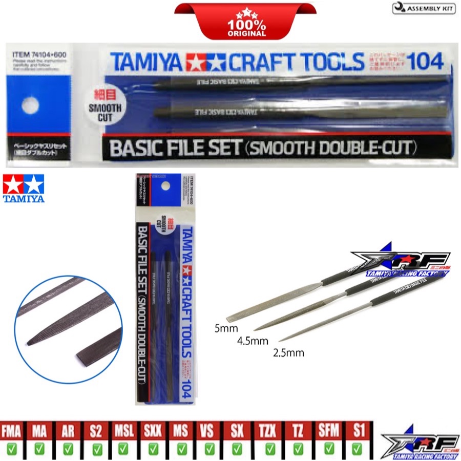 74104 - TAMIYA BASIC FILE SET (SMOOTH DOUBLE-CUT) | Shopee Philippines