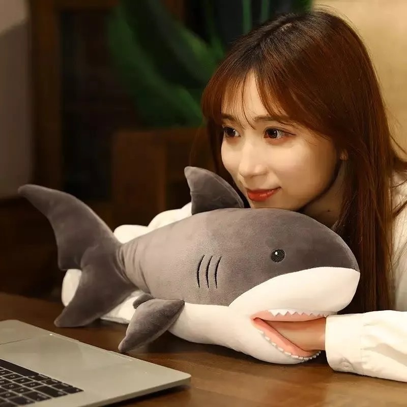 Shark doll can fit hands made from soft 60CM SNI Label | Shopee Philippines