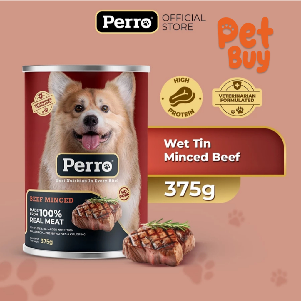 Perro Can Beef Minced 375 gr | Shopee Philippines