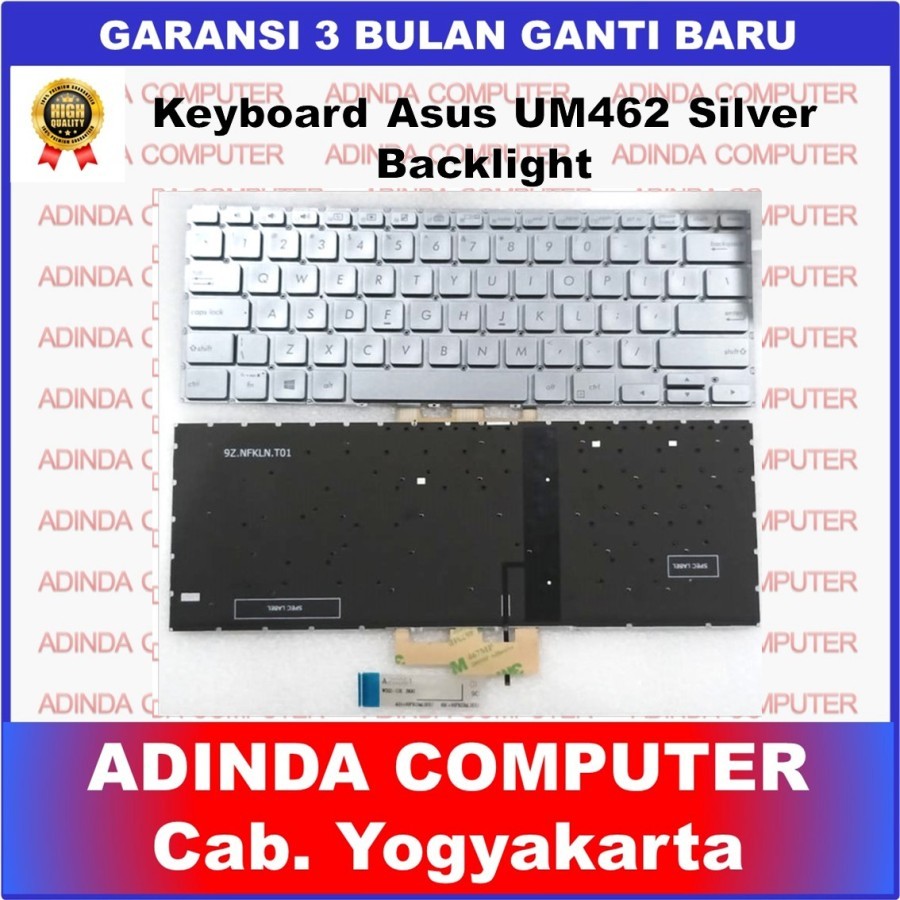 Asus Zenbook Flip 14 UM462 UX462D UX462DA Silver Backlight Keyboard ...