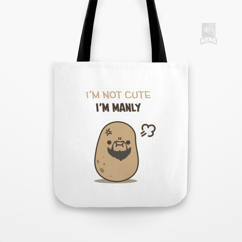 Im not cute potato Tote bag canvas | Shopee Philippines