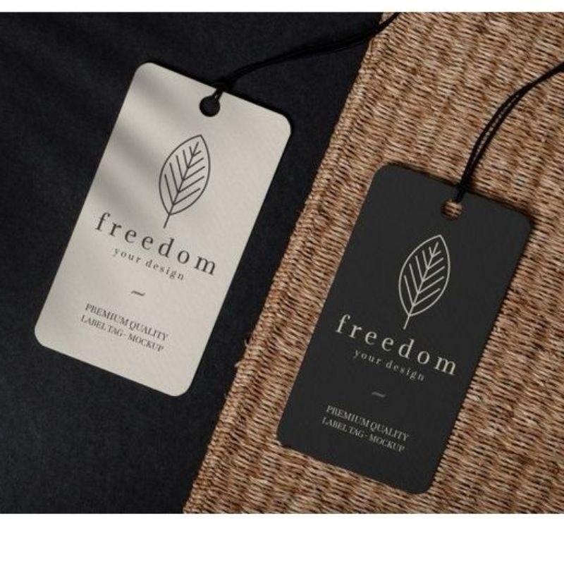 (FREE DESIGN) full color 2 sided clothing hangtag label, custom hangtag ...