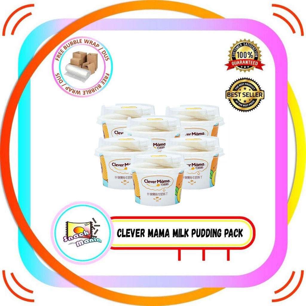 Clever Mama Assorted Fruit Milk Pudding Pack ~ 85 gr x 6 pcs | Shopee ...