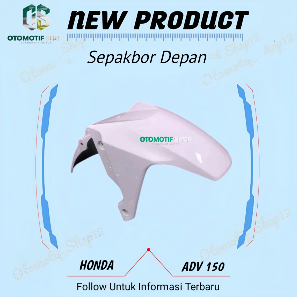 PUTIH ADV 150 WHITE Front Fender / HONDA ADV 150 Front Fender | Shopee ...