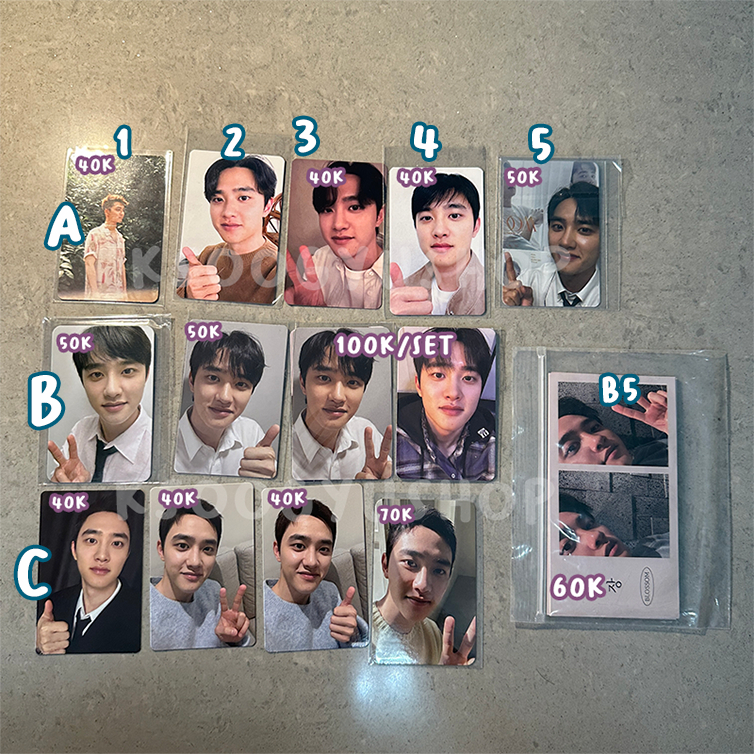 DO Doh Kyungsoo Official PC Photocard Album Bloom Expectation 2-Cuts ...