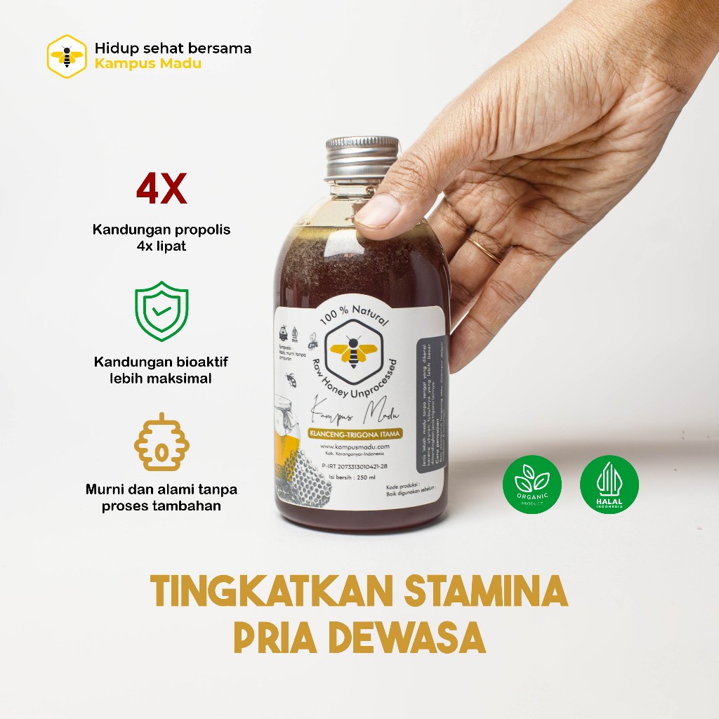 Original Klanceng Itama Honey 100% Raw Honey / Premium Trigona Itama ...