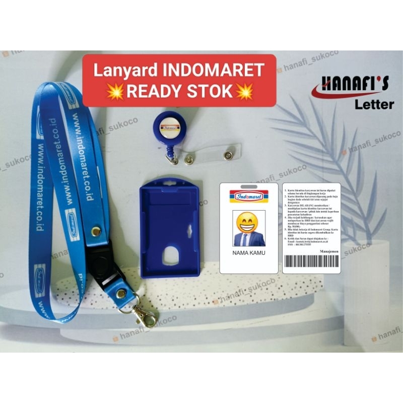 Indomaret id card strap Lanyard printing individually | Shopee Philippines