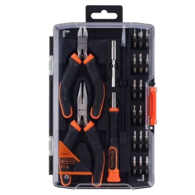 Tactix 21 Piece Precision Tool set.. screwdriver and pliers set. craftsman's equipment | Shopee ...