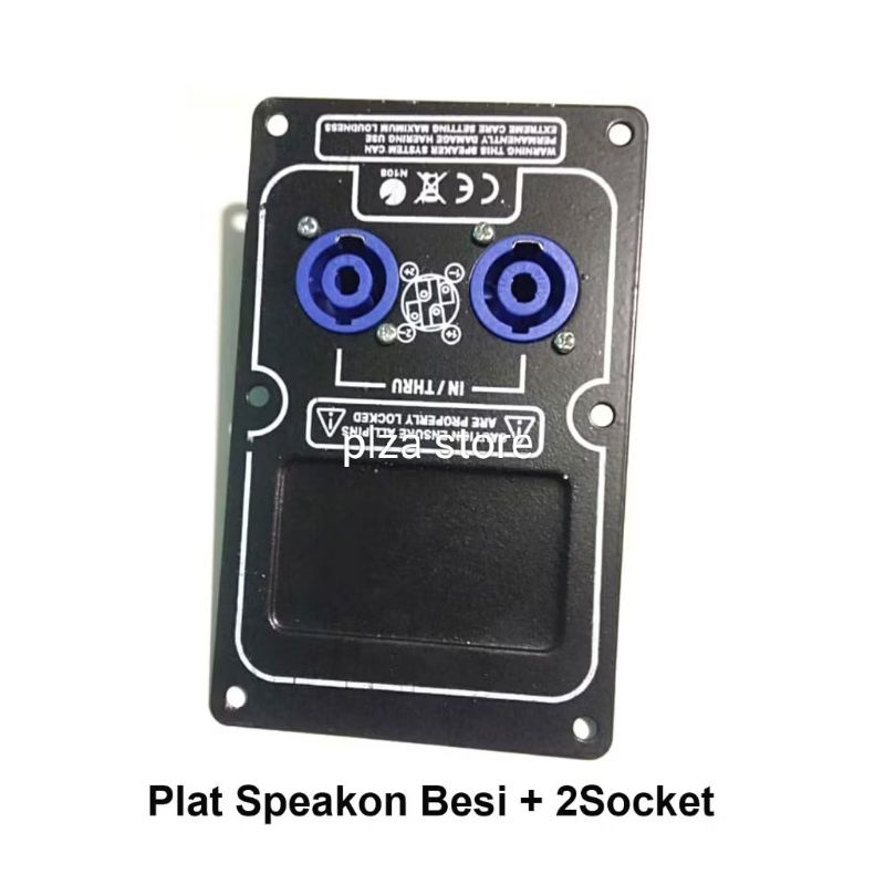 Flat spikon plate Panel 2 holes + 2 sockets threaded blue spikon/Iron ...