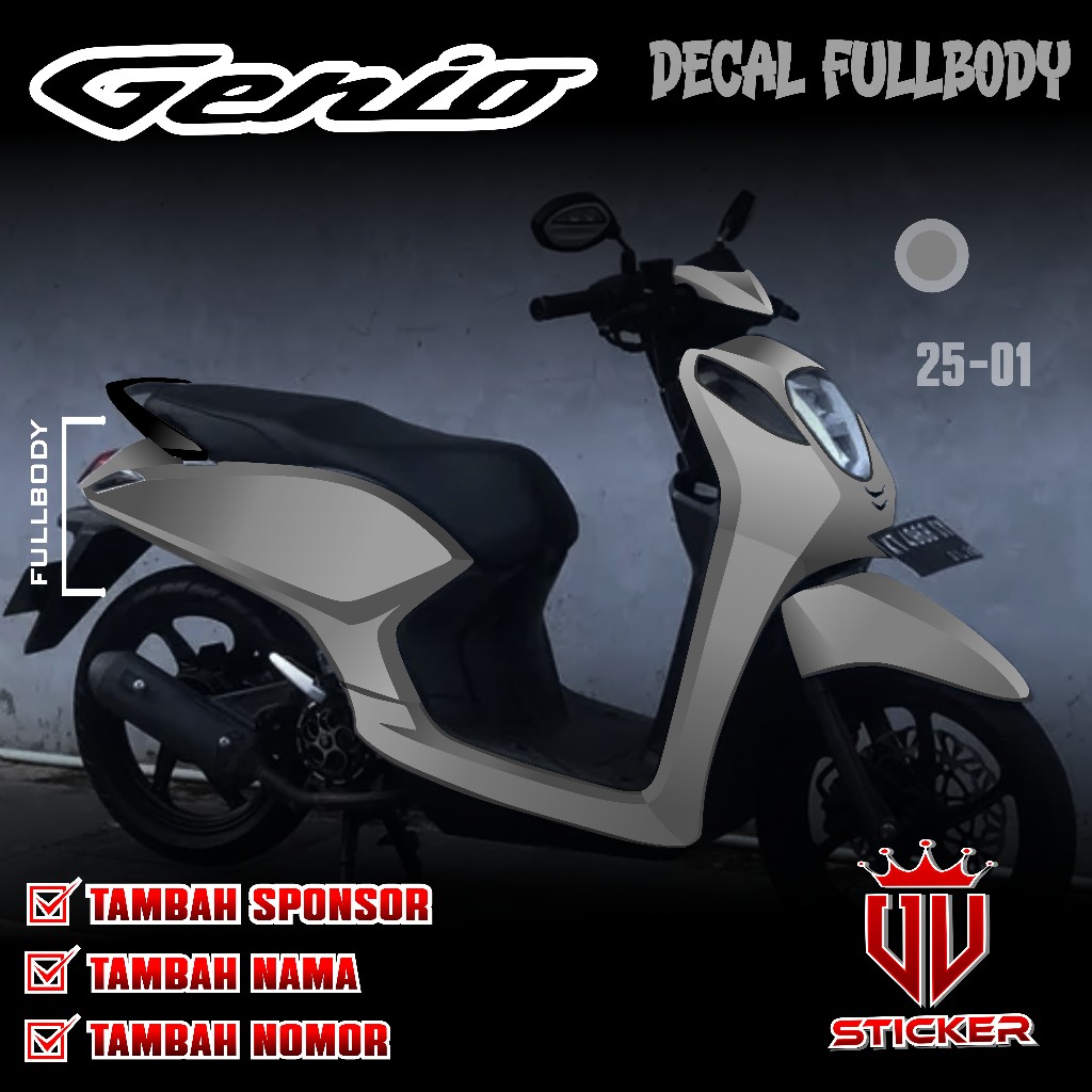 NEWEST Sticker Decal Full Body GENIO 2019 2020 2021 2022 2023 2024 ...