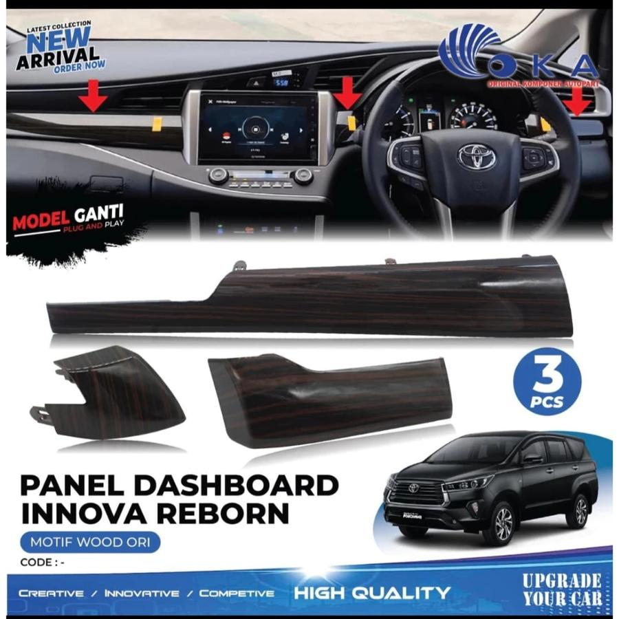 Innova Reborn Car Dashboard Panel 2016 - 2025 Up Model Change Wood ...