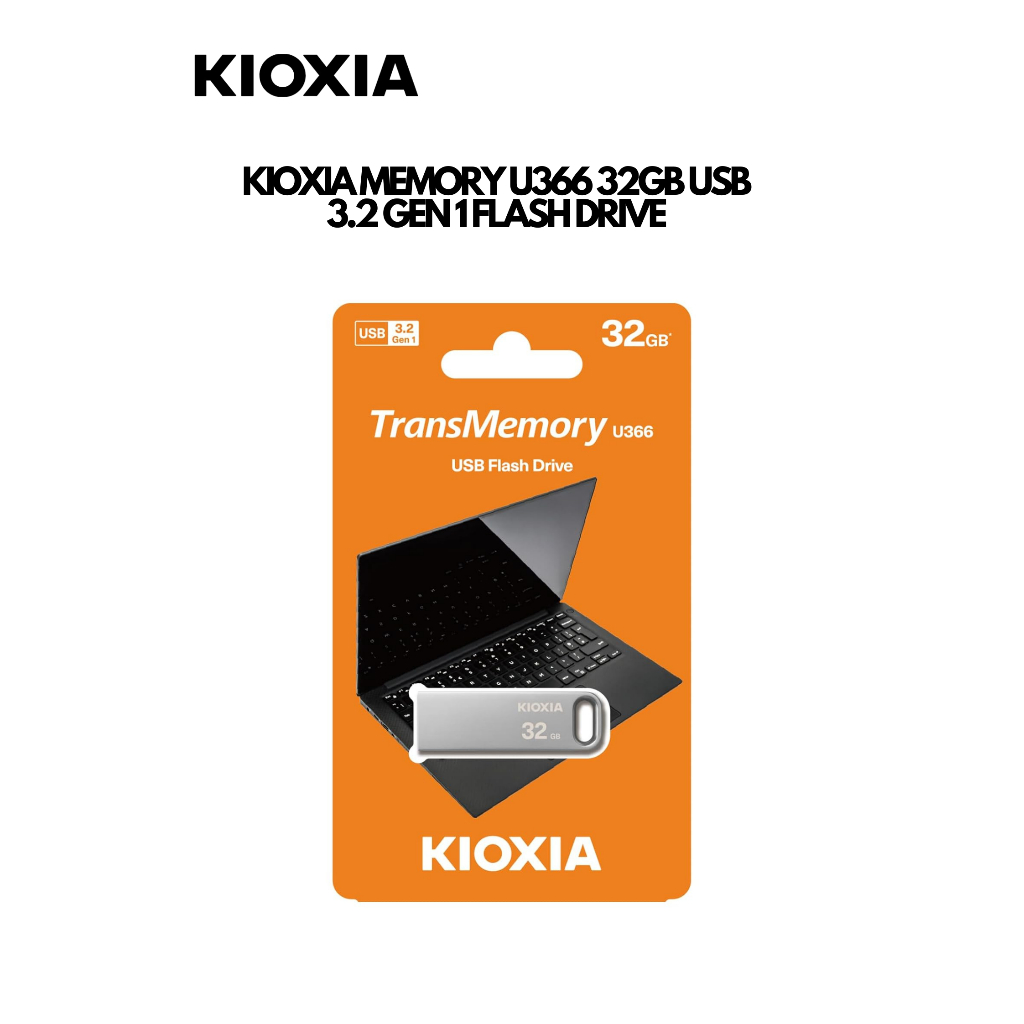 Kioxia Flashdisk U366 USB 3.2 Read Speed Up to 200 Mb/s All Capacity ...