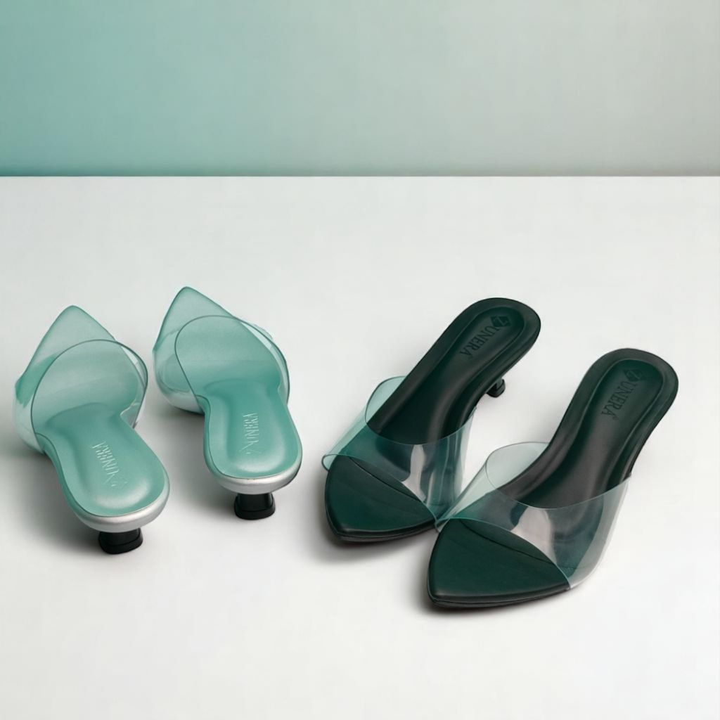 ZUNERA Heels Pearl Rvire mica most transparent | Shopee Philippines