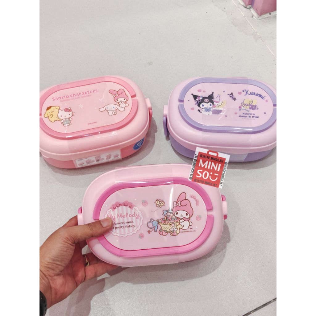 MINISO x SANRIO Bento Box / Lunch Box with Handle SANRIO Characters ...