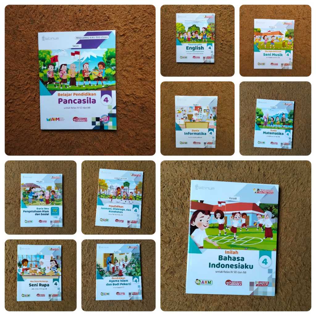 Elementary School Package Book for Class 4 Platinum Triad of Independent Curriculum 2025 Revised ...