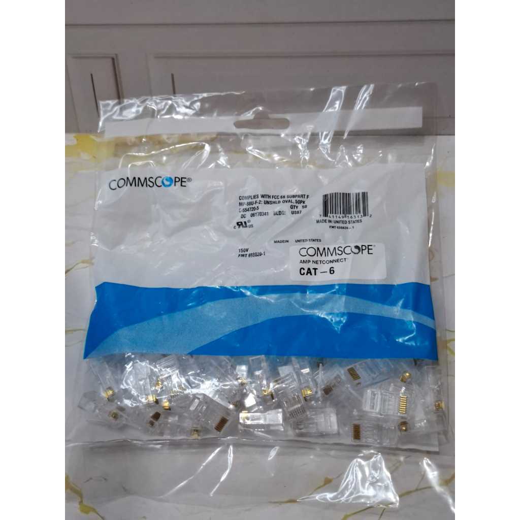 RJ45 commscope amp connector RJ45 commscope amp cat6 connector 50pcs ...