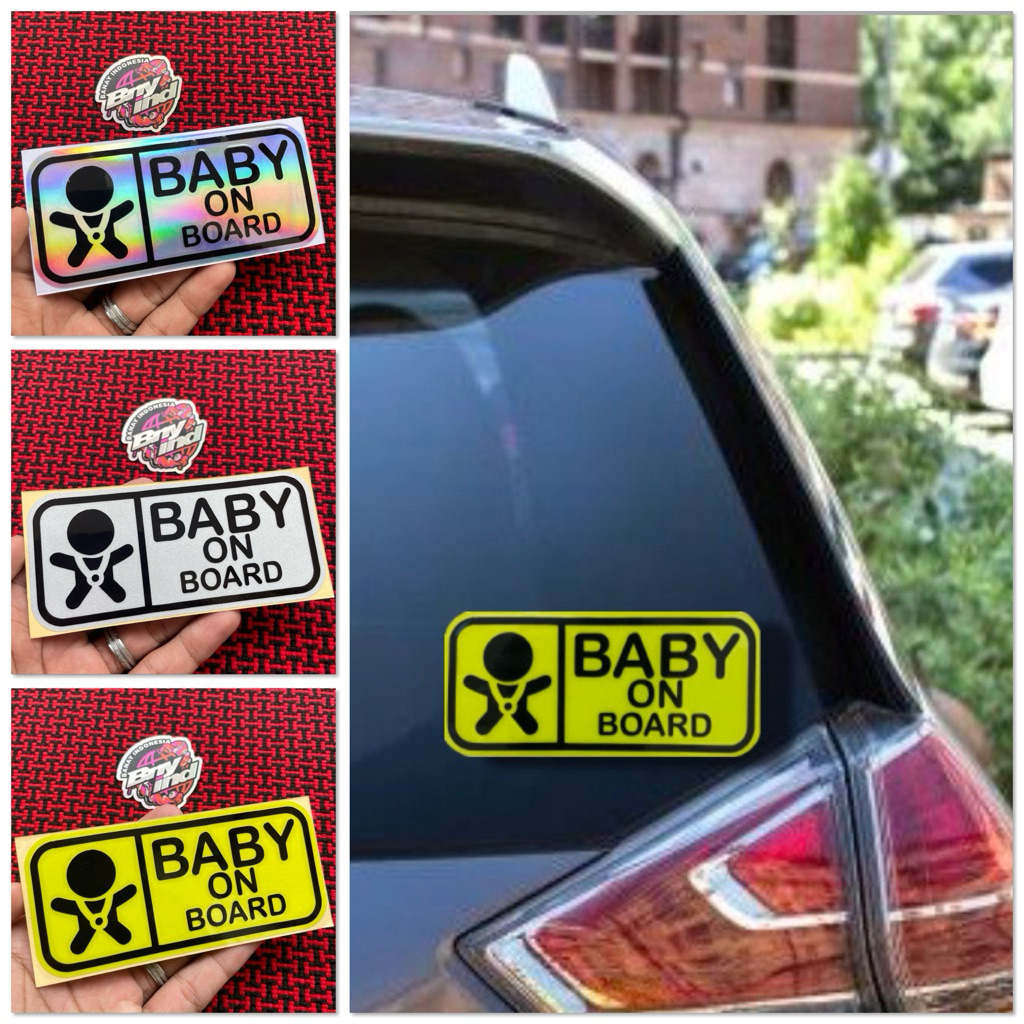Baby On Board Cutting Stickers Reflective Sticker Reflectorized Sticker ...