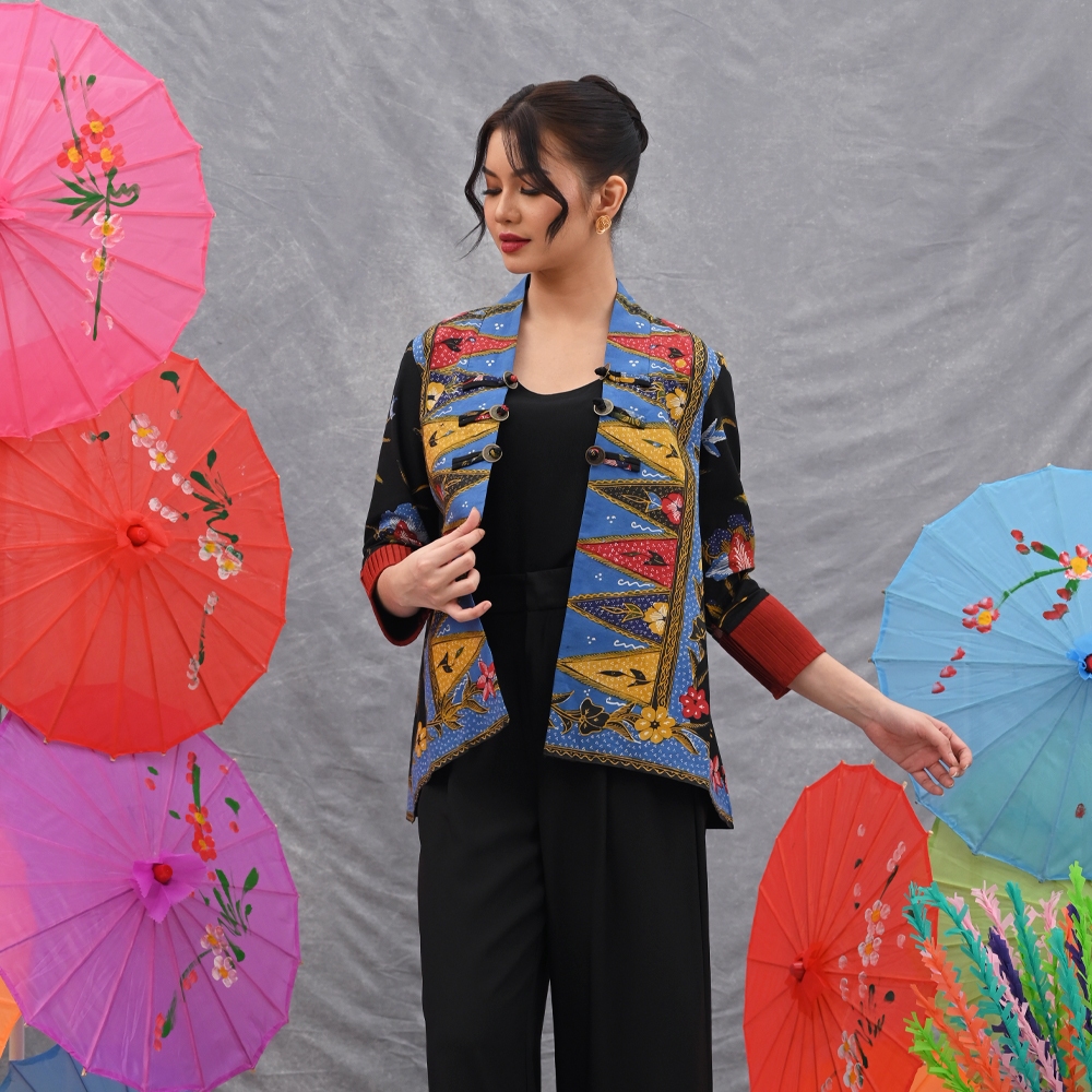 NONA RARA - Jesse Tulis Betawi T4163, modern women's batik blouse work ...