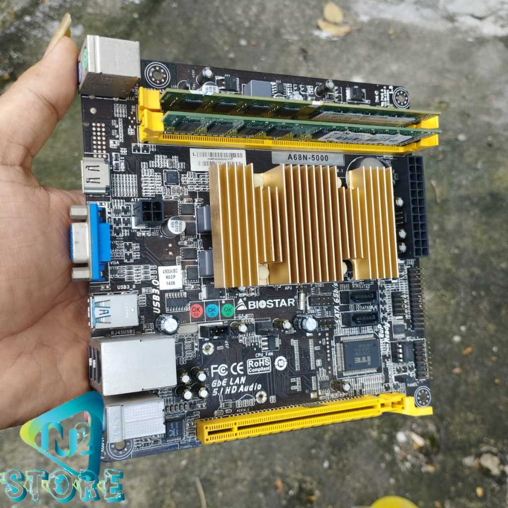 Biostar a68n 5000 + ama A4 5000 Motherboard | Shopee Philippines