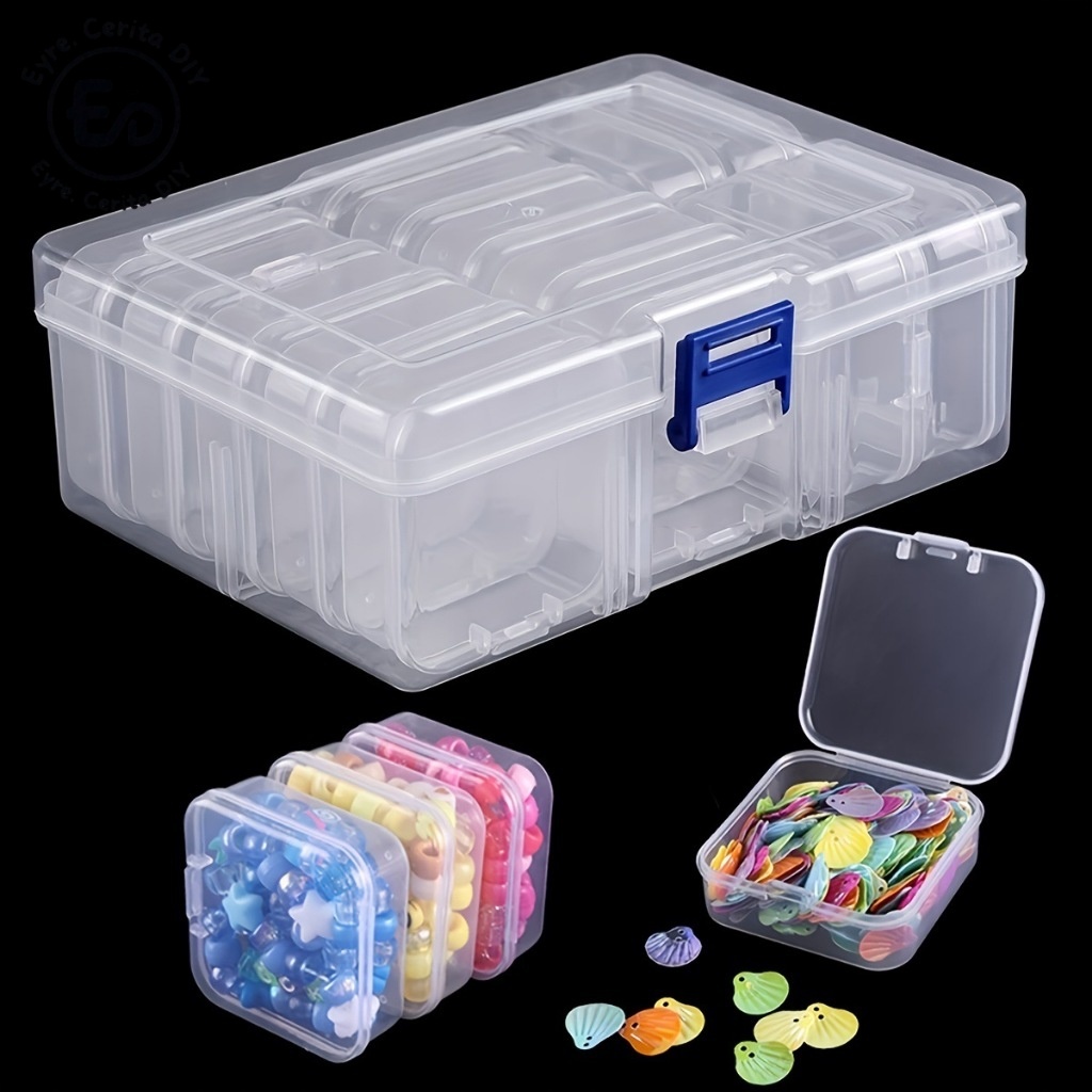 𓂂 𓂂 Rectangular Transparent Set Box Packaging Box/ Fixture Supplies ...