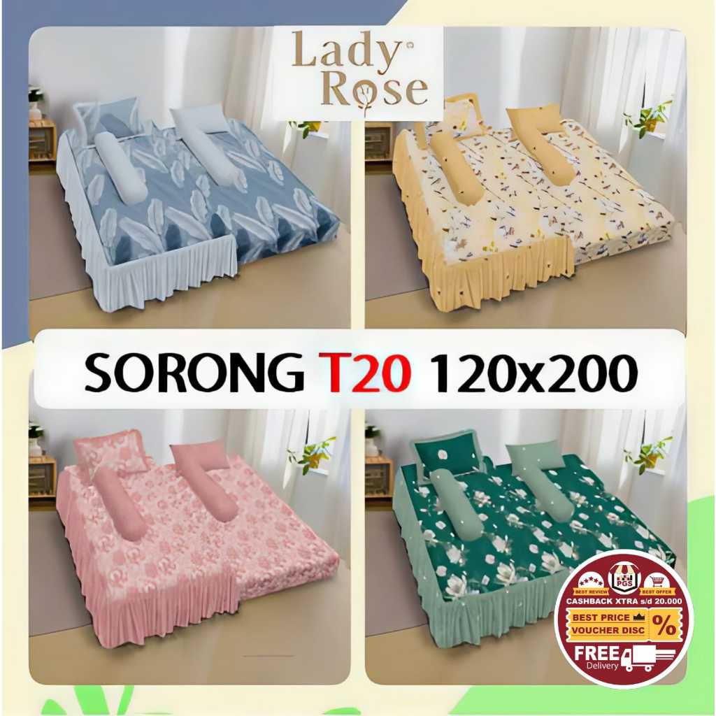 SORONG LADY ROSE Bed Sheet Single Bed Sheet 2in1 DUO uk 120 120x200 ...
