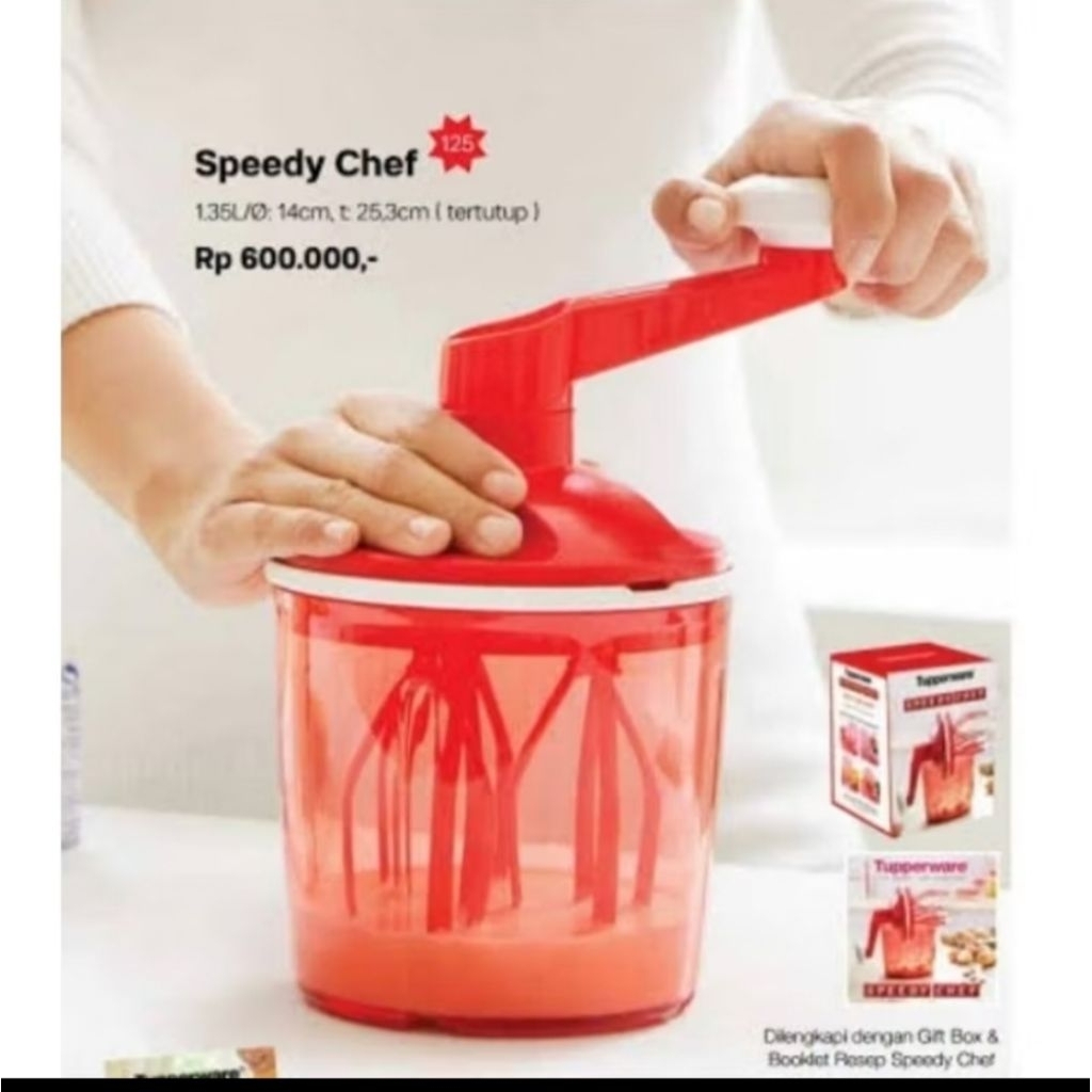 Tupperware Speedy chef / mixer without electricity | Shopee Philippines