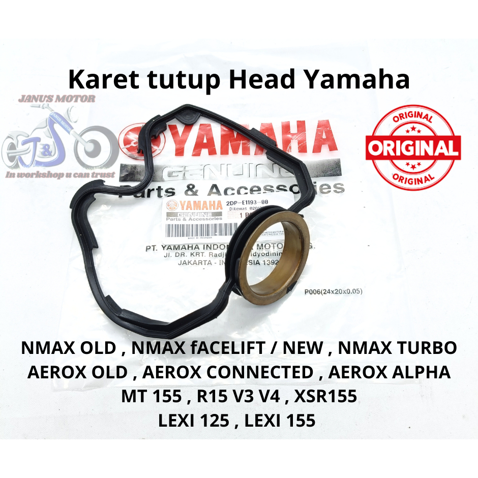 Rubber Seal Head cover Yamaha Nmax Aerox R15 MT XSR Lexi Original ...