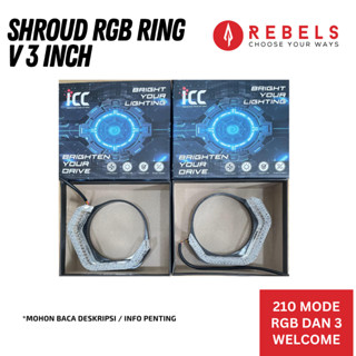 Shroud Ring V Model Hexagonal RGB 5D Glory Crystal 3 Inch ICC Brand ...