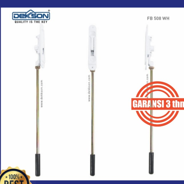 Flush Bolt Dekkson FB 508 WH / dekson aluminum door slot latch | Shopee ...