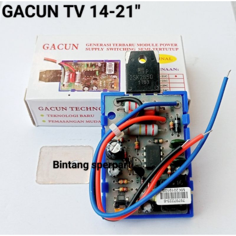 GACUN TV 21" ORIGINAL GACUN TV REGULATOR 21" GACUN MK 21C GACUN ...