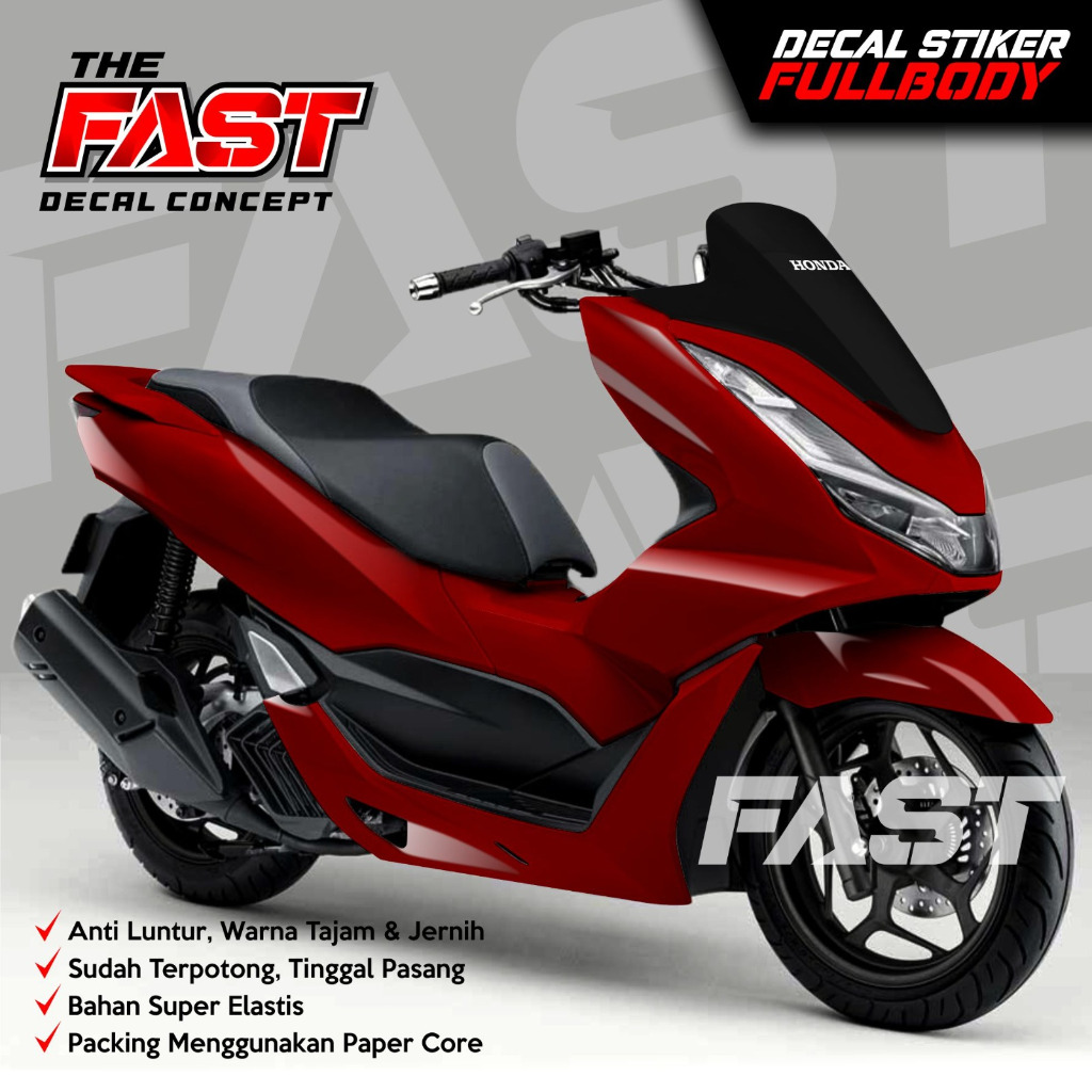 Latest Pcx 160 Decal Sticker Latest Full Body Motif/Design Plain Simple ...