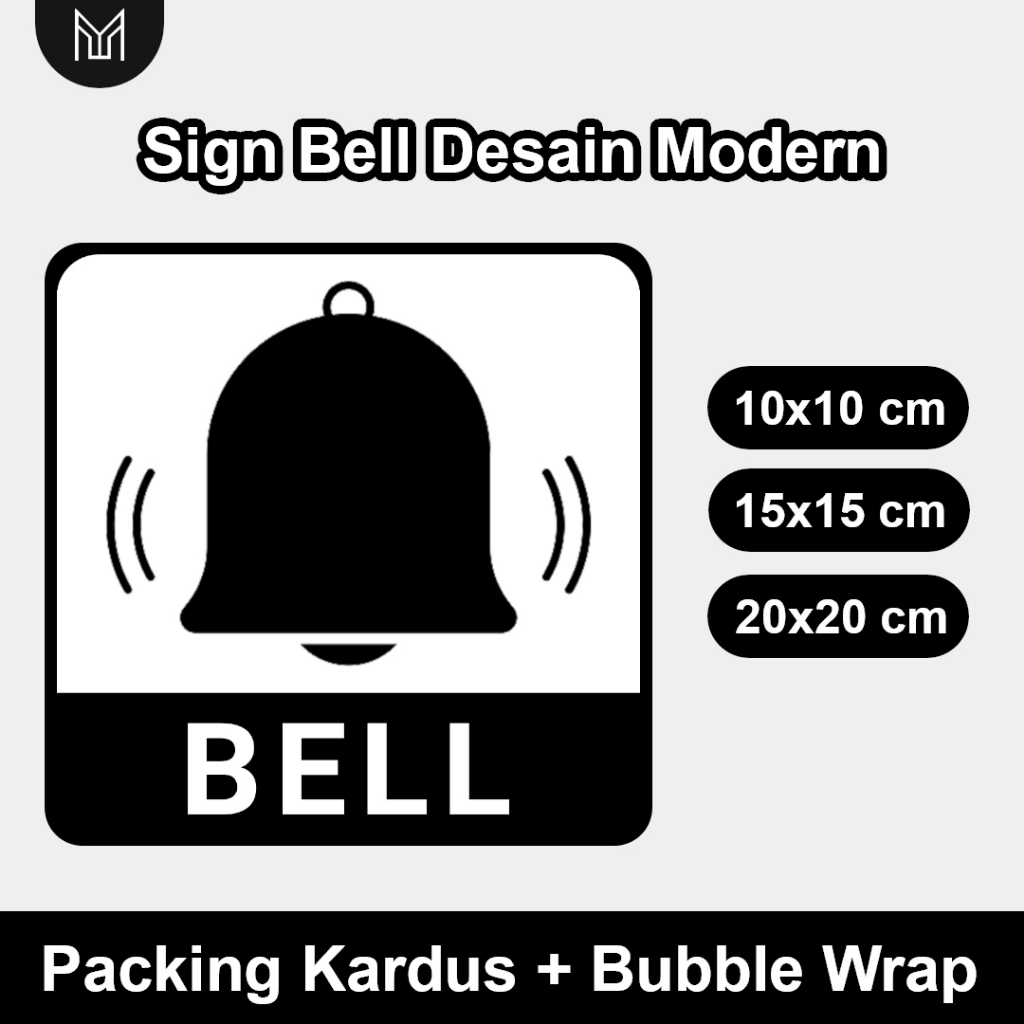 Stick-on Bell Sign, Many Designs for Business/Shop/Home/Office Signage ...