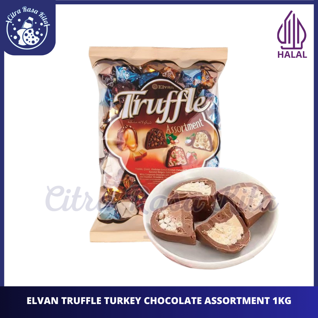 Halal Elvan Truffle Turkish Arabic Chocolate Assortment 1 Kg | Shopee ...