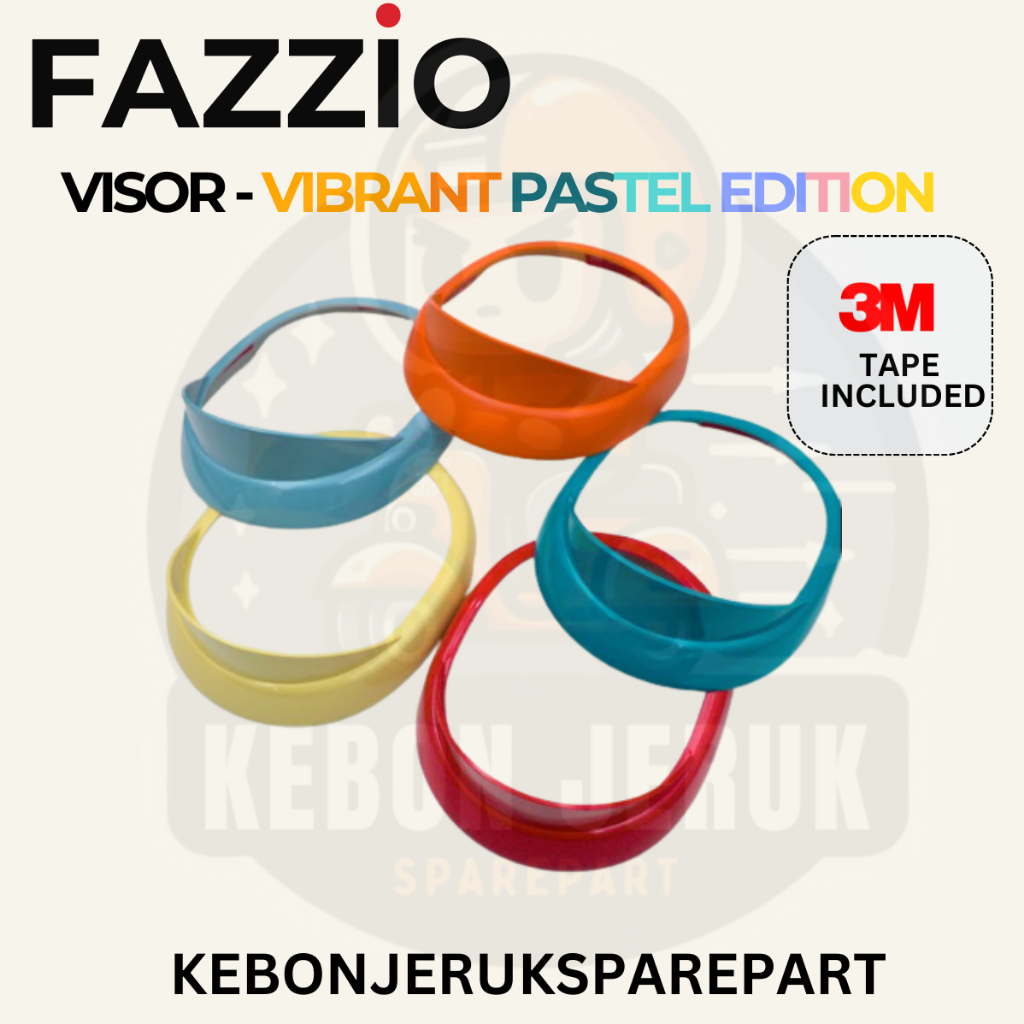 Visor Fazzio Accessories Vibrant Edition Clean Top Quality Finish ...