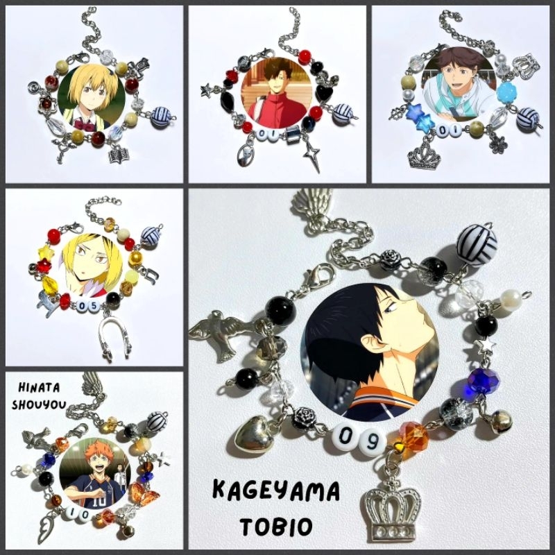 Haikyuu bracelet/character bracelet / volleyball / anime / haikyuu ...
