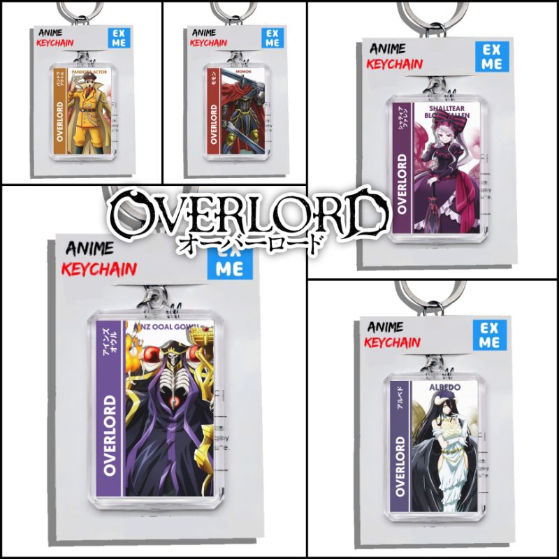 GANTUNGAN Overlord Keychain - Overlord Keychain - Anime Ganci - Ainz ...
