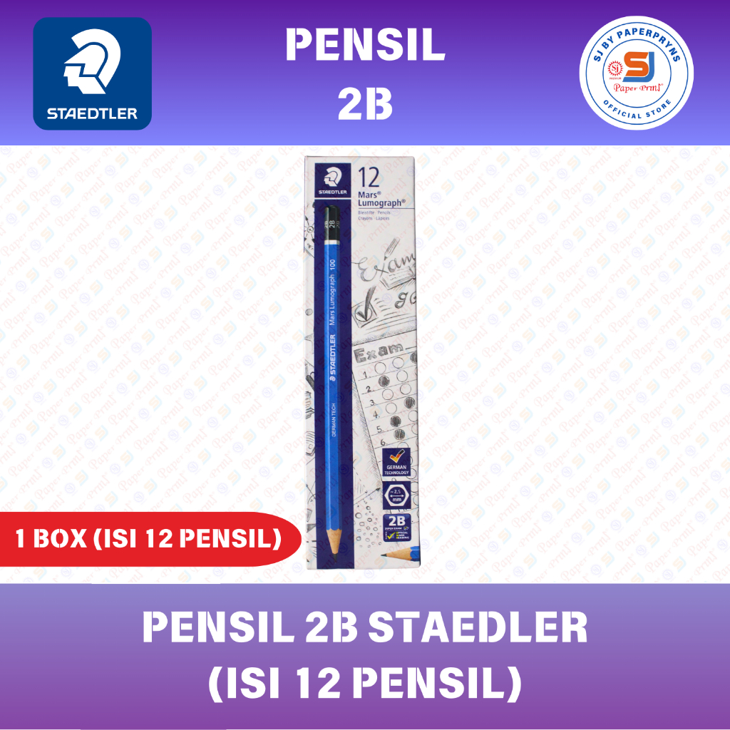 Pencil 2B STAEDLER (1 BOX CONTAINS 12 PENCILS) | Shopee Philippines